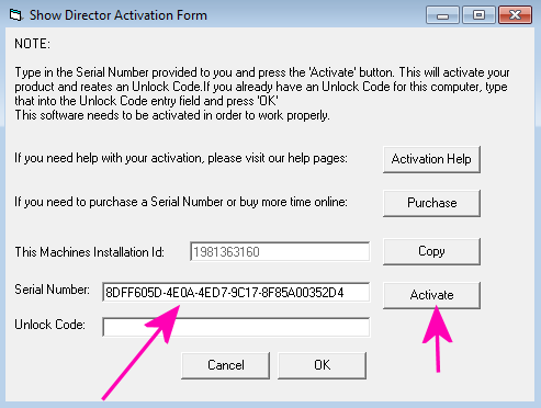 InfinityVisions - Activation Help